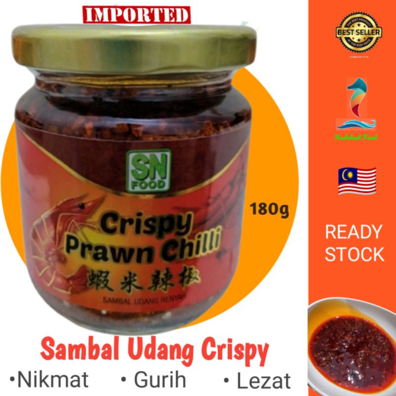 Jual SN Food 🇲🇾 Malaysia Crispy Chilli / Sambal Gurih ; 180 g | Shopee ...