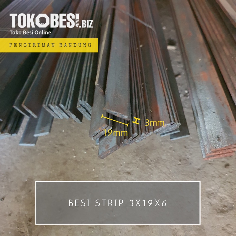 Jual Besi Strip 3x19x6 | Shopee Indonesia