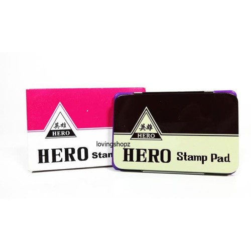 Jual Bantalan Stempel Hero, Hero Stamp Pad E1460 Violet | Shopee Indonesia