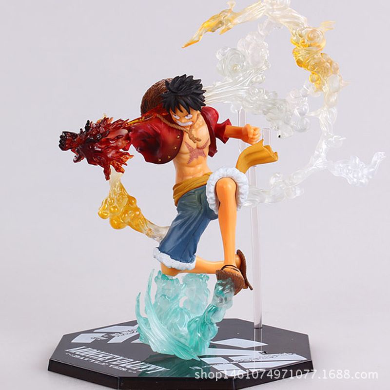 Jual figure luffy super effect one piece thousand sunny luffy red hawk ...