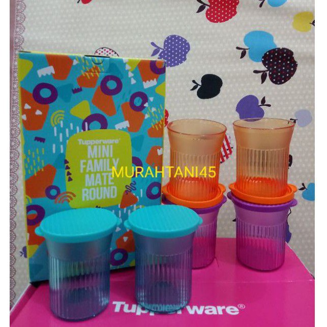Jual Toples permen mini family mate round 200 ml tupperware ( 1 set ) | Shopee Indonesia