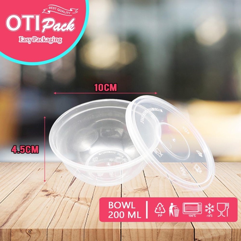 Jual OTI Pack Thinwall Bowl 200 ml | Shopee Indonesia
