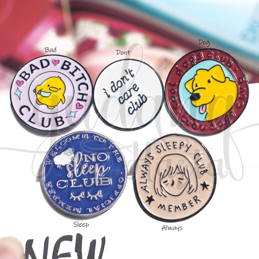 Jual Pin Club Series Bros Seri Klub Lucu Unik Pin Murah GH 208001 ...