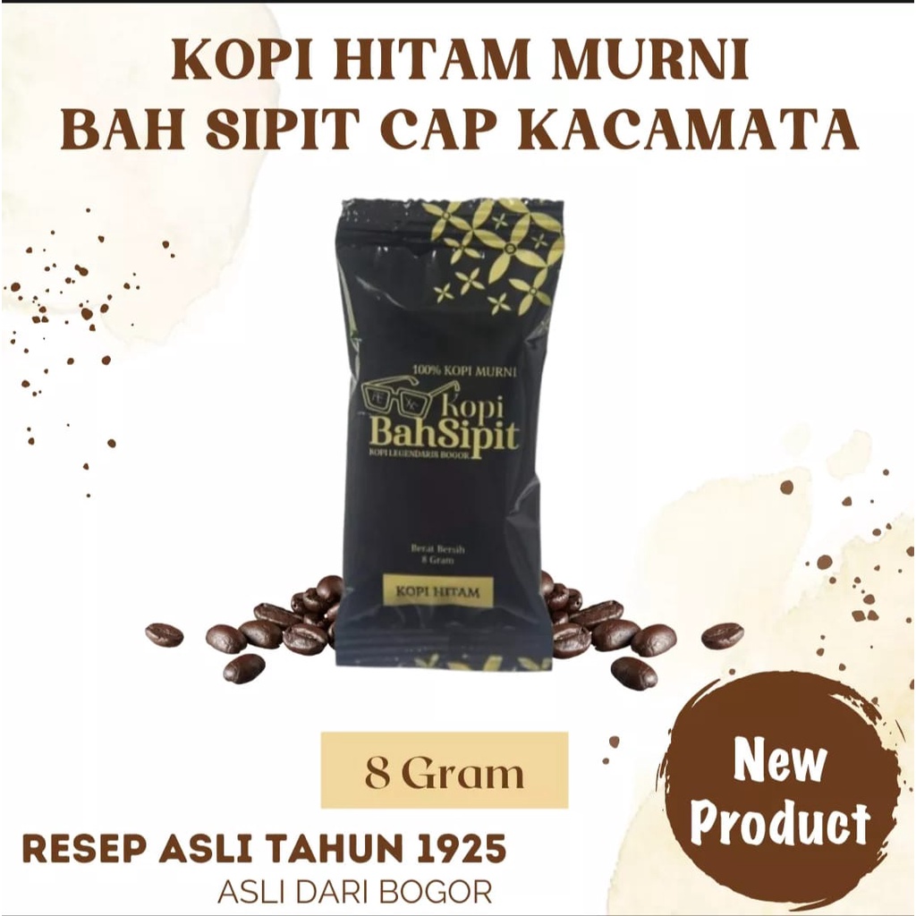 Jual KOPI TANPA GULA Bah Sipit Cap Kacamata 1 Pack Isi 20 Bks x 8gr ...