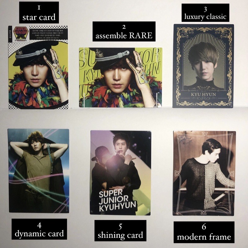 Jual Super Junior Star Card KyuHyun PC Official Original Photo Card Collection Suju Kyu Hyun ...