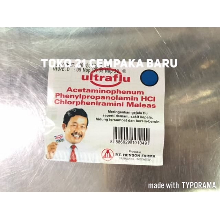 Jual Obat ULTRAFLU 1 STRIP | Obat Flu Demam Sakit Kepala 4 Kaplet ...