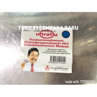 Jual Obat ULTRAFLU 1 STRIP | Obat Flu Demam Sakit Kepala 4 Kaplet ...