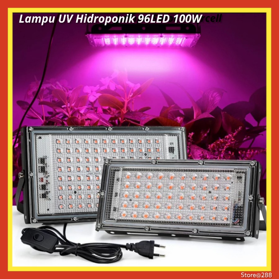 Jual Grow Light Lampu LED UV SPECTRUM Hidroponik Tanaman Tumbuhan 100W | Shopee Indonesia