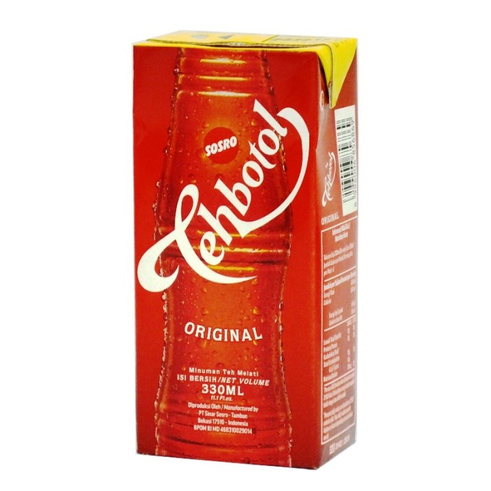 Jual TEH BOTOL KOTAK SOSRO ORIGINAL 330 ml MINUMAN | Shopee Indonesia