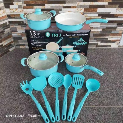 Jual Panci Set 13 pcs cookware set FREE BUBBLE DAN DUS | Shopee Indonesia