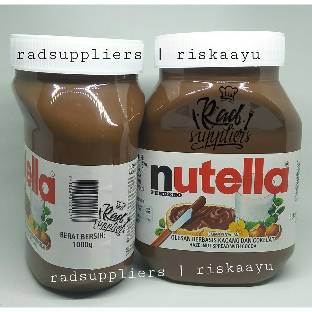 Jual Nutella BIG SIZE 1Kg, Kemasan Ekonomis, Harga Terbaik, Cocok Untuk ...