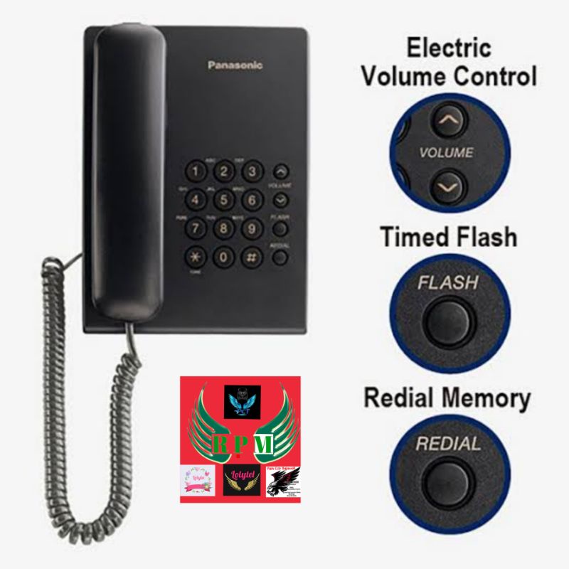 Jual KX TS500 Panasonic Analog Telepone Rumah Telephone Kantor | Shopee ...