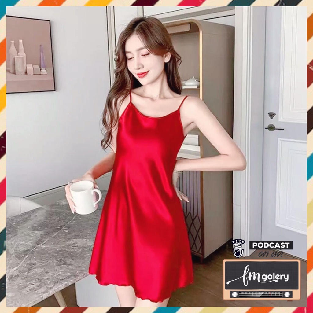 Jual FM Galery Daster Seksi Satin Wanita Korea Model Terkini Motif Back ...