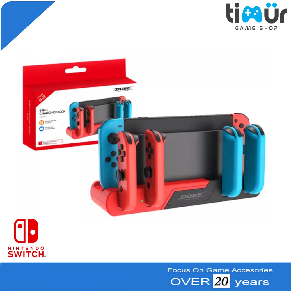 Jual 6 in 1 Multi Charging Dock Joy-Con JoyCon Joy Con Game Card ...