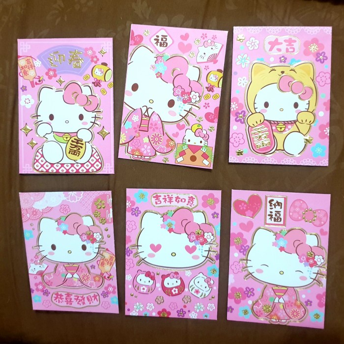 Jual Angpao Hello Kitty Pink Cute Angpau HelloKitty - Satuan (1pcs ...