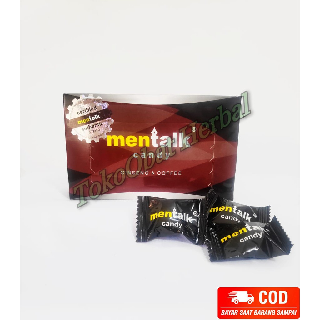 Jual Mentalk Candy Ginseng & Coffee ( Suplemen untuk Pria ) | Shopee ...