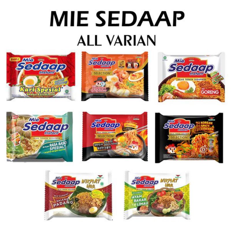 Jual MIE SEDAAP ALL VARIANT | Shopee Indonesia