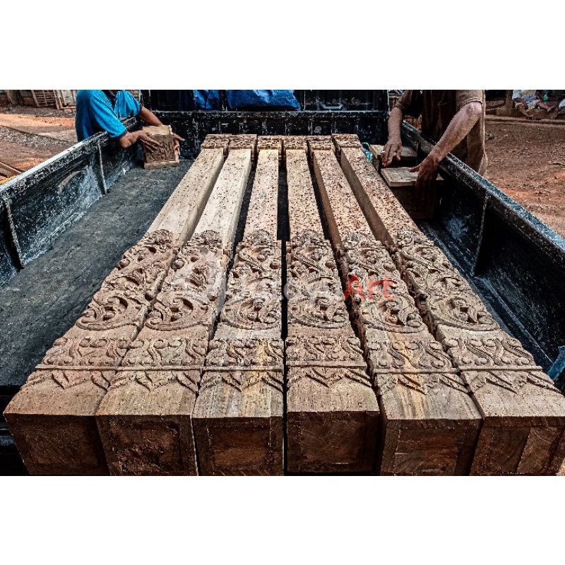 Jual Pilar ukir soko guru rumah joglo | Shopee Indonesia