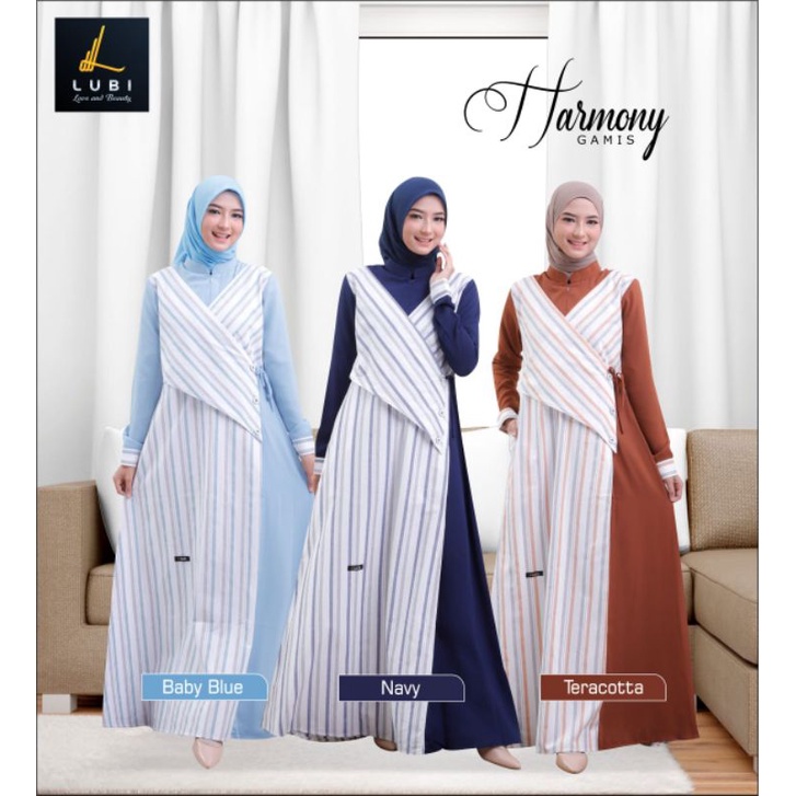 Jual Gamis Harmony by lubi | Shopee Indonesia