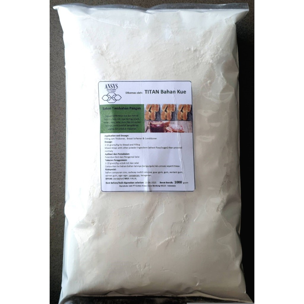Jual ANSYS Bahan Tambahan Untuk Pelembut Kue dan Roti Kemasan Repack ...