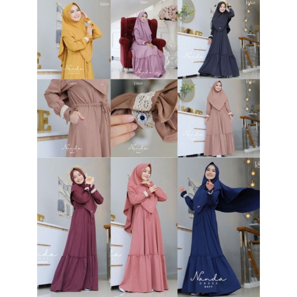 Jual Nanda dress by Isa Hijab | Shopee Indonesia