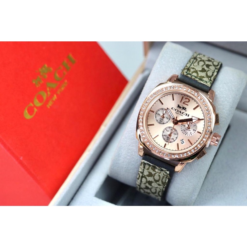 Jual Promo Jam Tangan Coach Wanita Mutiara Chrono Aktif P7160 Free Box ...