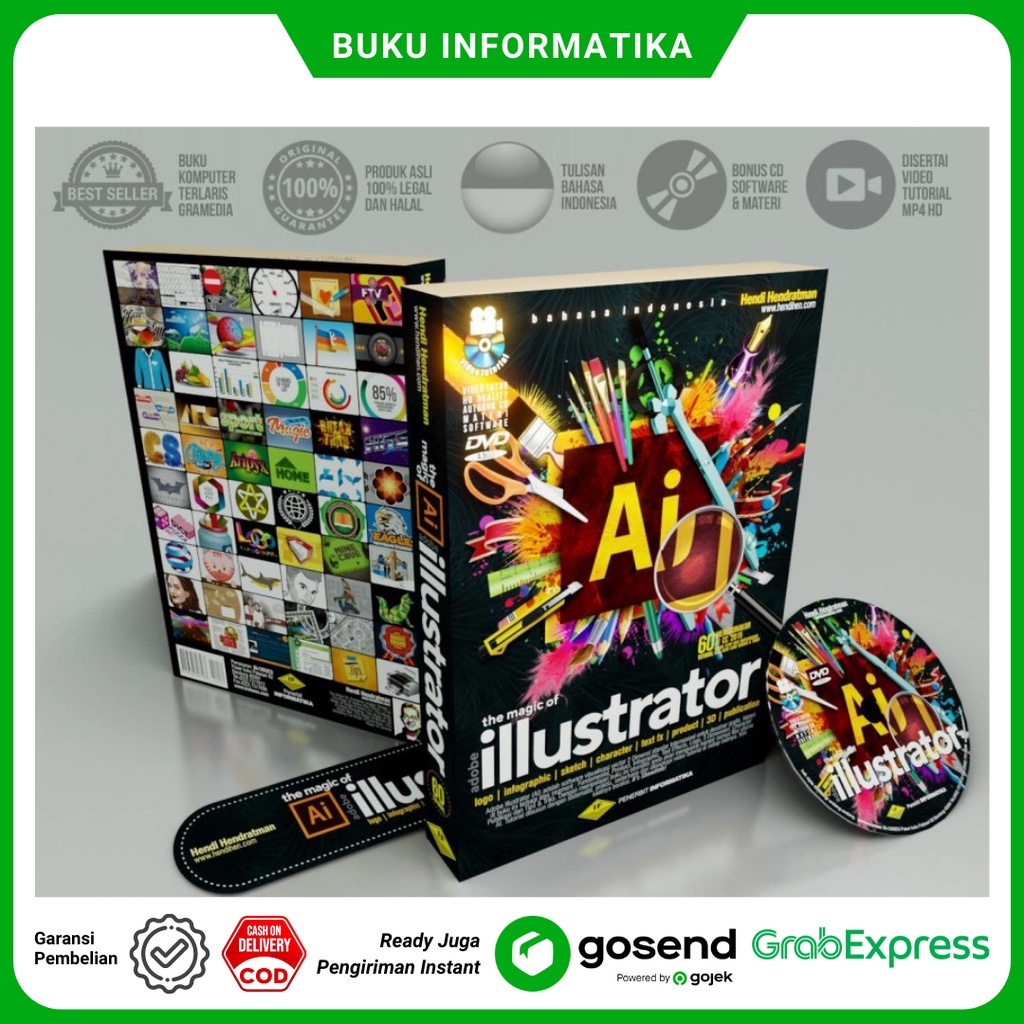 Jual Buku The Magic Of Adobe Illustrator - Bonus DVD - Hendi Hendratman ...