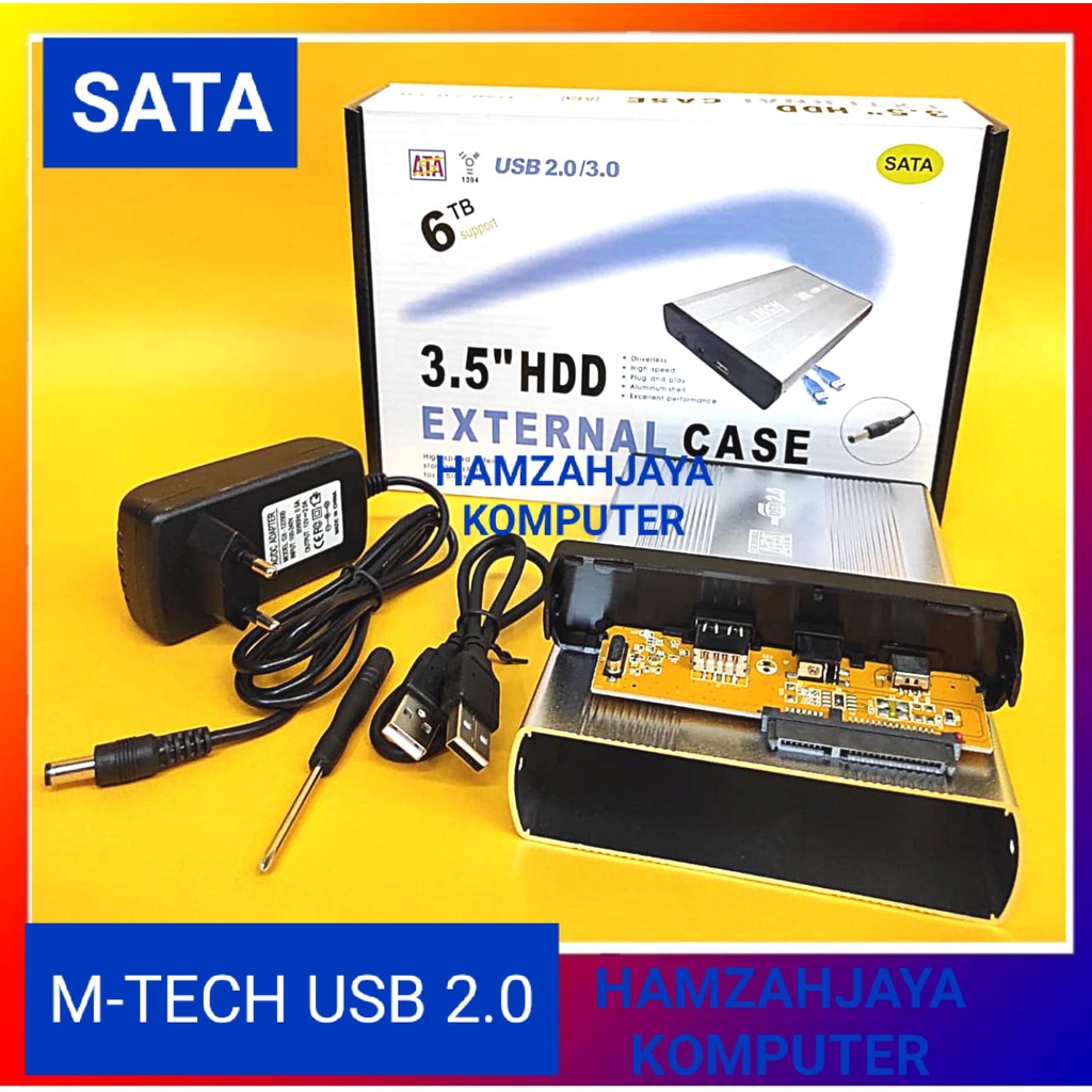 Jual Casing hdd 3.5 inch SATA USB 3.0 HDD Enclosure M-TECH | Shopee ...
