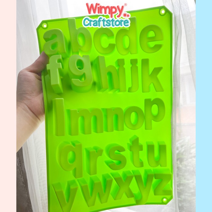 Jual Cetakan Huruf JUMBO Alphabet Cetakan Sabun Resin Lilin Pudding ...