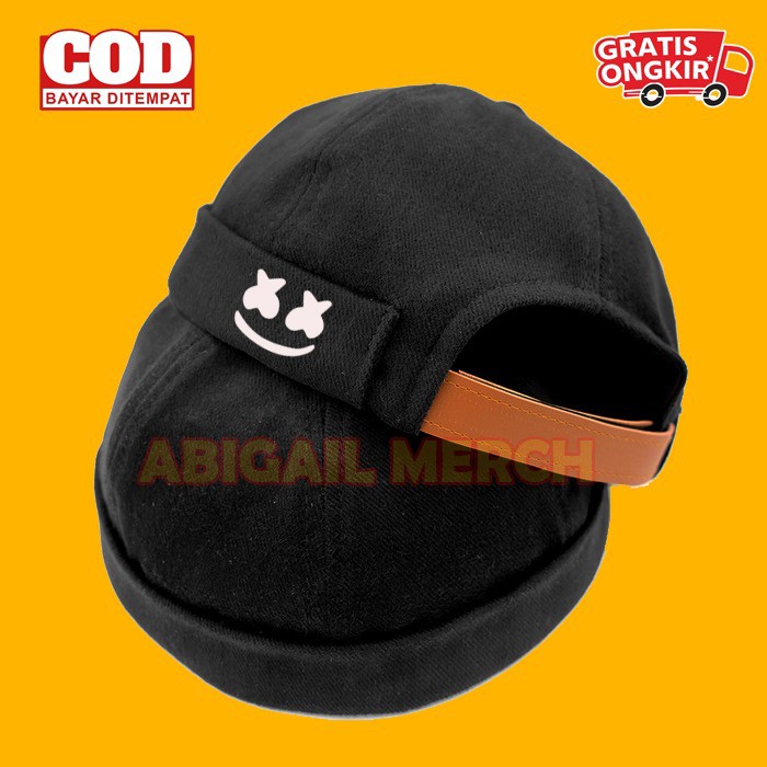 Jual topi miki hat marshmello / peci keep smile / topi brimless ...