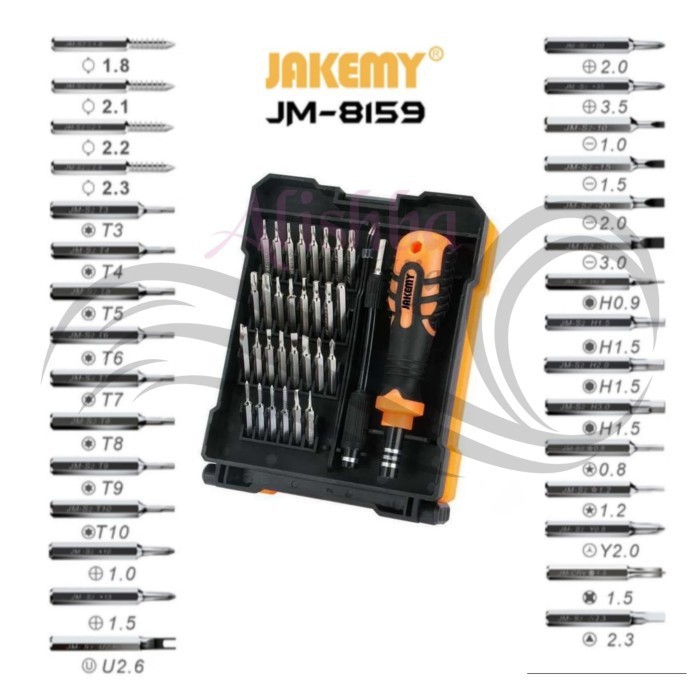 Jual Jakemy JM8159 34in1 Set Obeng Ekstensi Lunak Berbagai Sudut JM-8159 | Shopee Indonesia