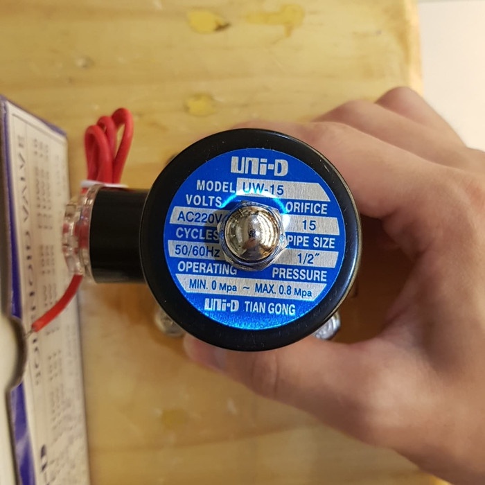 Jual SOLENOID VALVE UNI-D UW-15 1/2" 220V / 2W-160-15 HIGH QUALITY | Shopee Indonesia