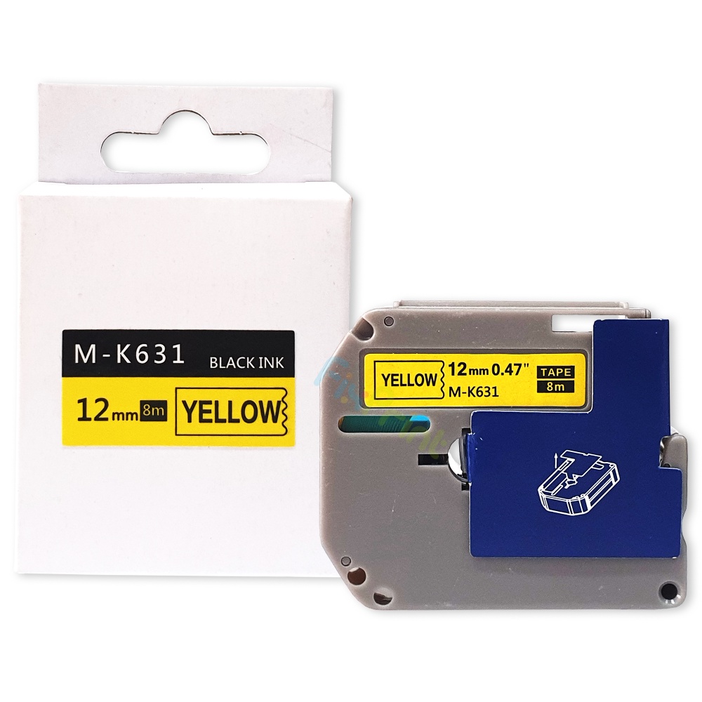 Jual Compatible Label Tape M-K231 MK231 M K231 12mm Black On White P ...