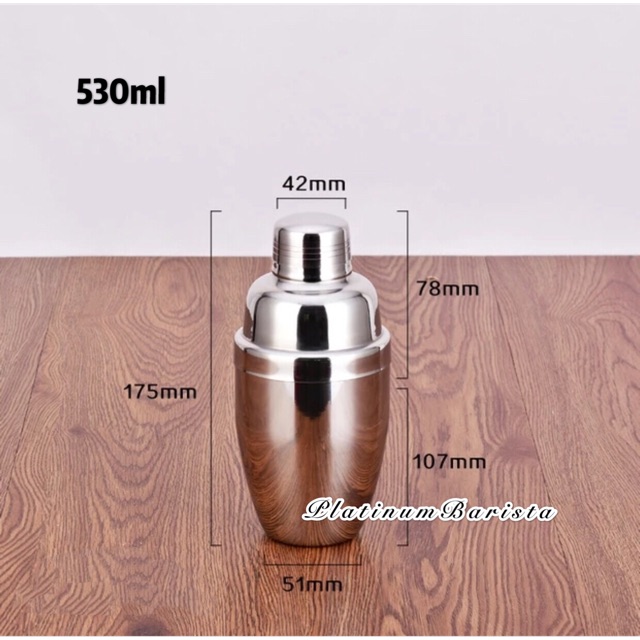 Jual Bartender shaker 530ml stainless cocktail pengocok minuman botol ...
