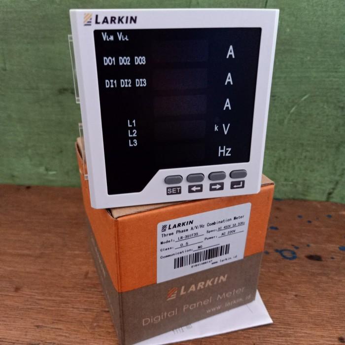 Jual Current Meter Larkin Lr-3Uif35 Digital Multimeter Multi Meter A V Hz 3 Phase Panel | Shopee ...