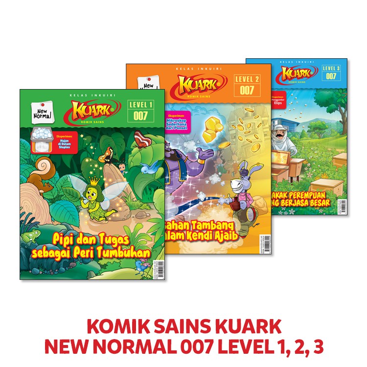 Jual Paket Kuark Tahun XVII Edisi 7 Level 1, 2, 3 MATERI OSK 2021 | Shopee Indonesia