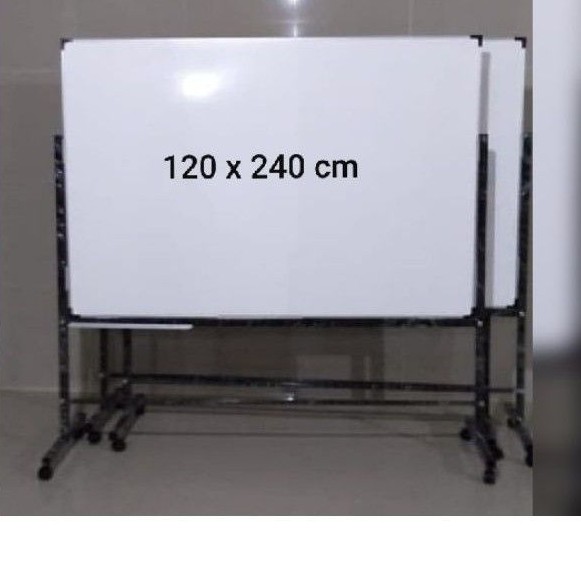 Jual whiteboard standing 120 x 240 nonmagnet | Shopee Indonesia
