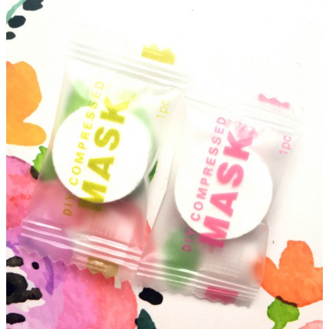 Jual Masker Kertas Wajah Tablet Polos Compressed Paper Mask PF6 ...