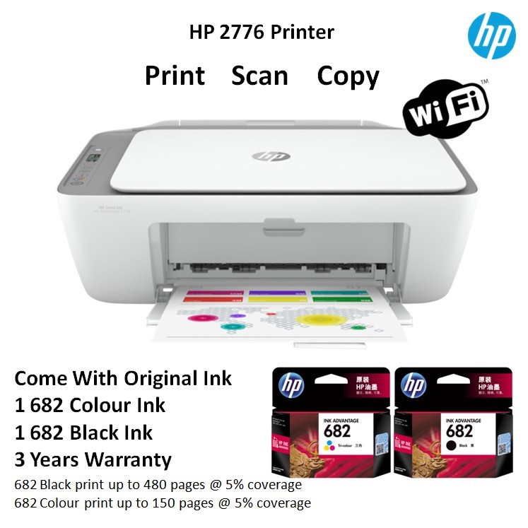 Jual PRINTER HP 2776 (PRINT, SCAN. COPY, WIRELESS) ORIGINAL | Shopee ...