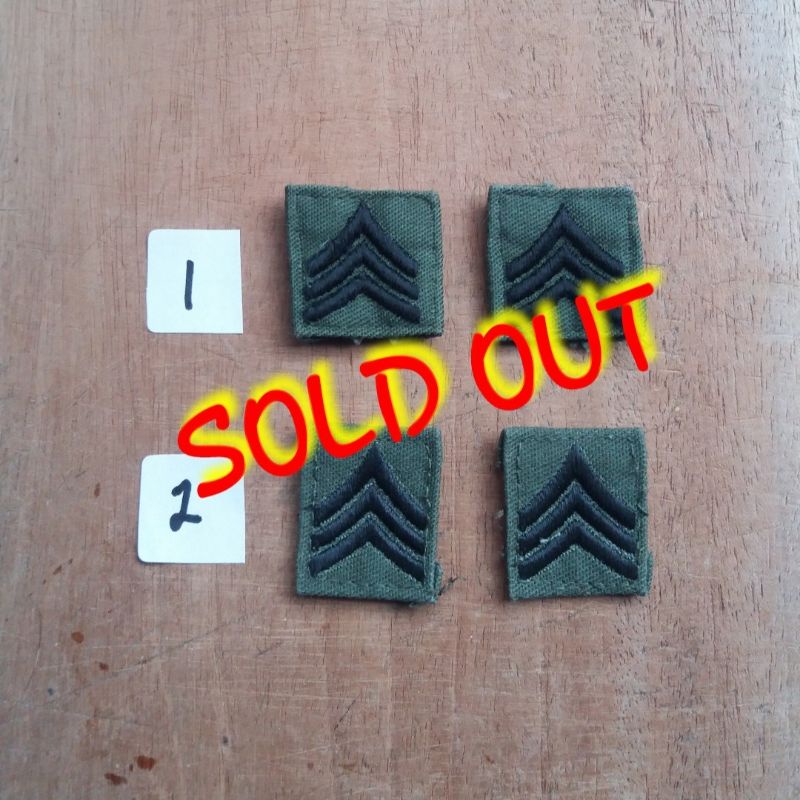 Jual Patch Us Army Issue Rank Collar Sergeant Second for BDU M65 OG ...