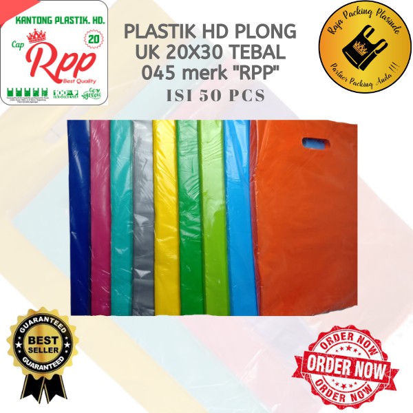 Jual Raja Packing PLASTIK HD PLONG UK 20X30 POND OVAL Kresek PACKING ...