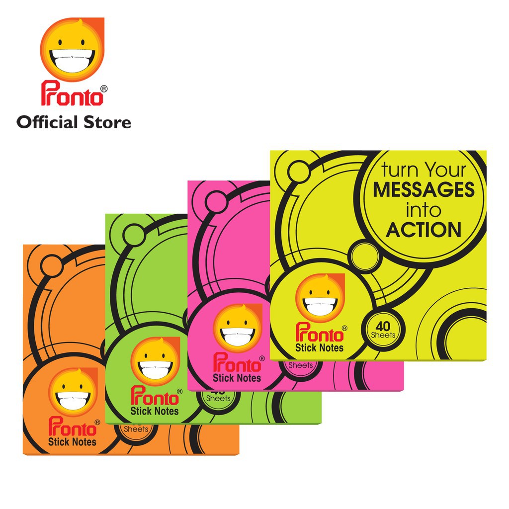 Jual Pronto Sticky Note Fluorescent 40 x 50mm | Shopee Indonesia