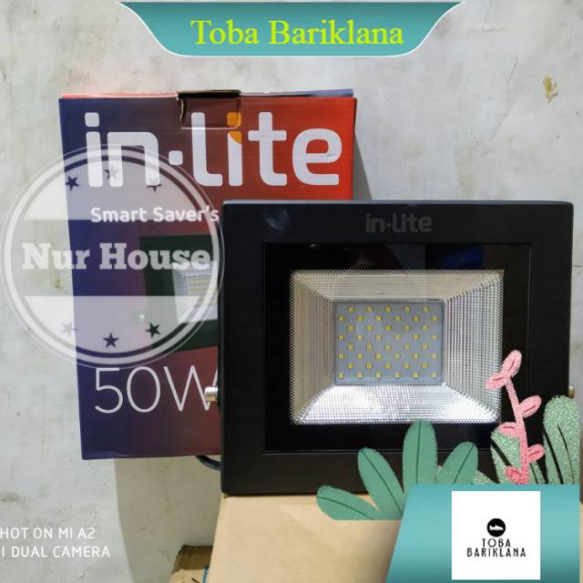 Jual lampu sorot led 50 watt inlite INF 027 lampu taman lampu baner ...