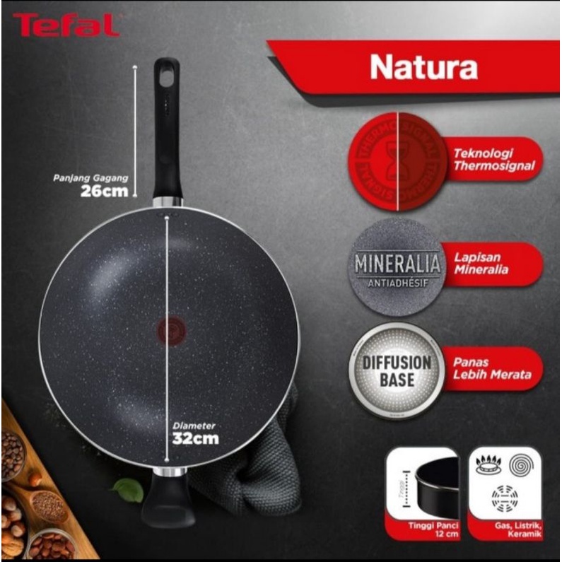 Jual Tefal Natura Wok Pan 16 cm | Shopee Indonesia