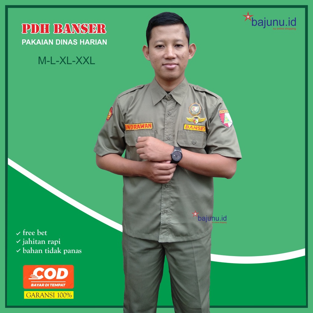 Jual Baju Seragam PDH banser Pakaian Dinas Harian Banser Nu Bahan Kotak ... Jual Baju Seragam PDH banser Pakaian Dinas Harian Banser Nu Bahan Kotak ...