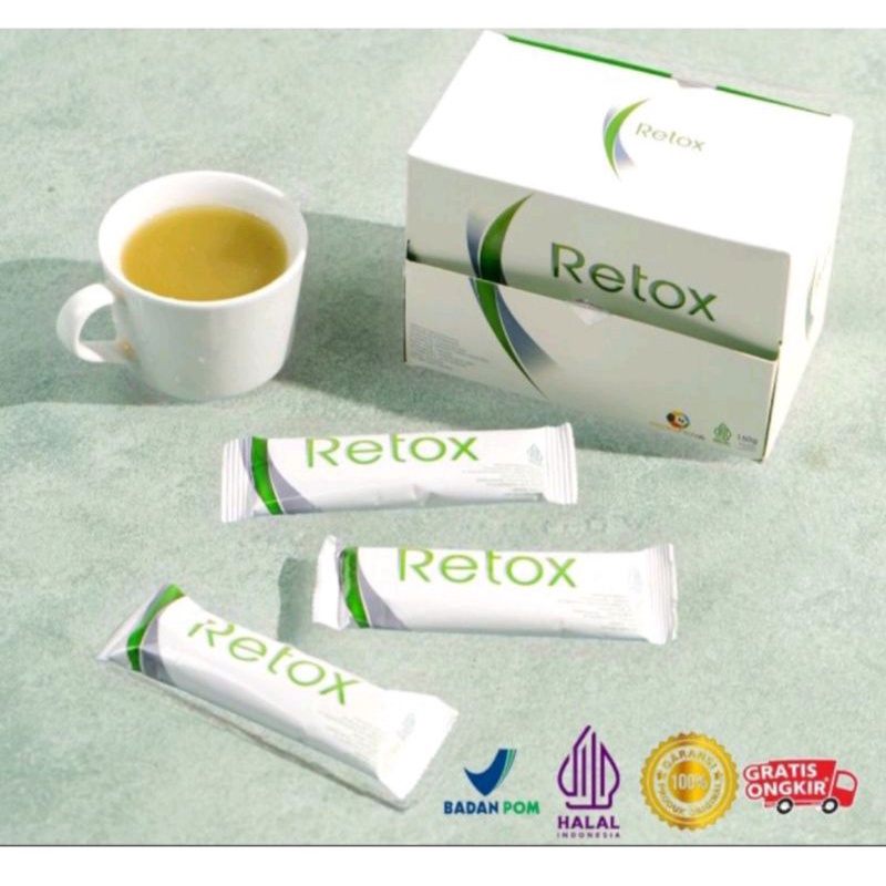 Jual RETOX powder drink kiwi Minuman DETOX jus KIWI 1 box isi 10 sachet ...