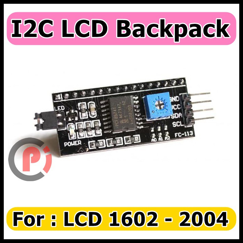 Jual I2C LCD Backpack Interface Board For 1602 LCD Display | Shopee ...