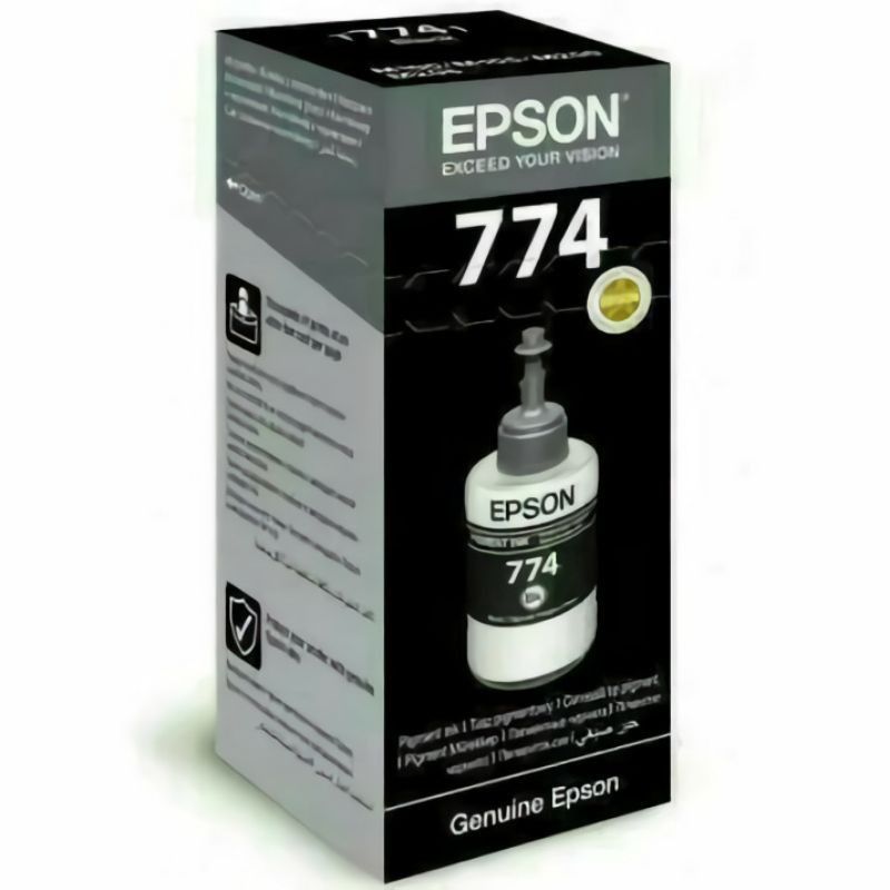 Jual TINTA PRINTER EPSON 774 BLACK ORIGINAL | Shopee Indonesia