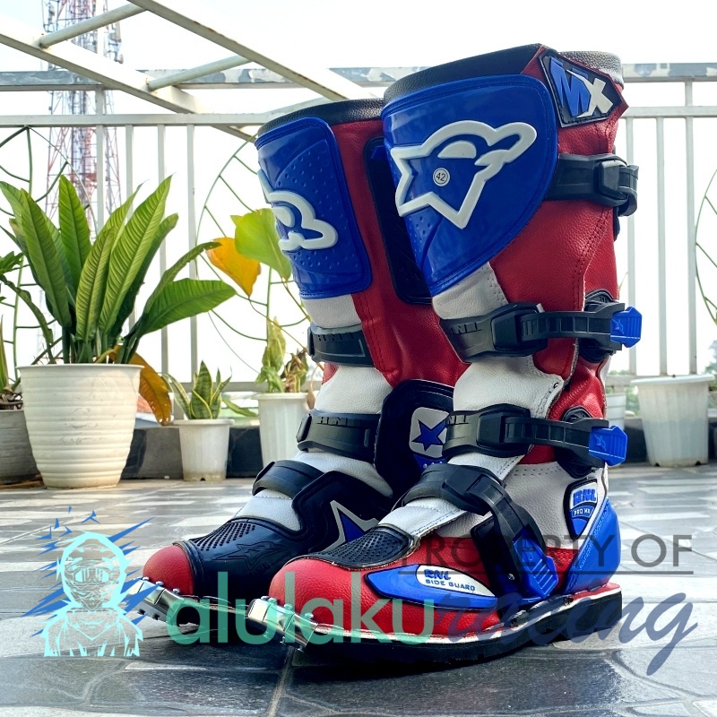 Jual Sepatu Motocross RNL Racing Product Original MX Trail - Red White ...