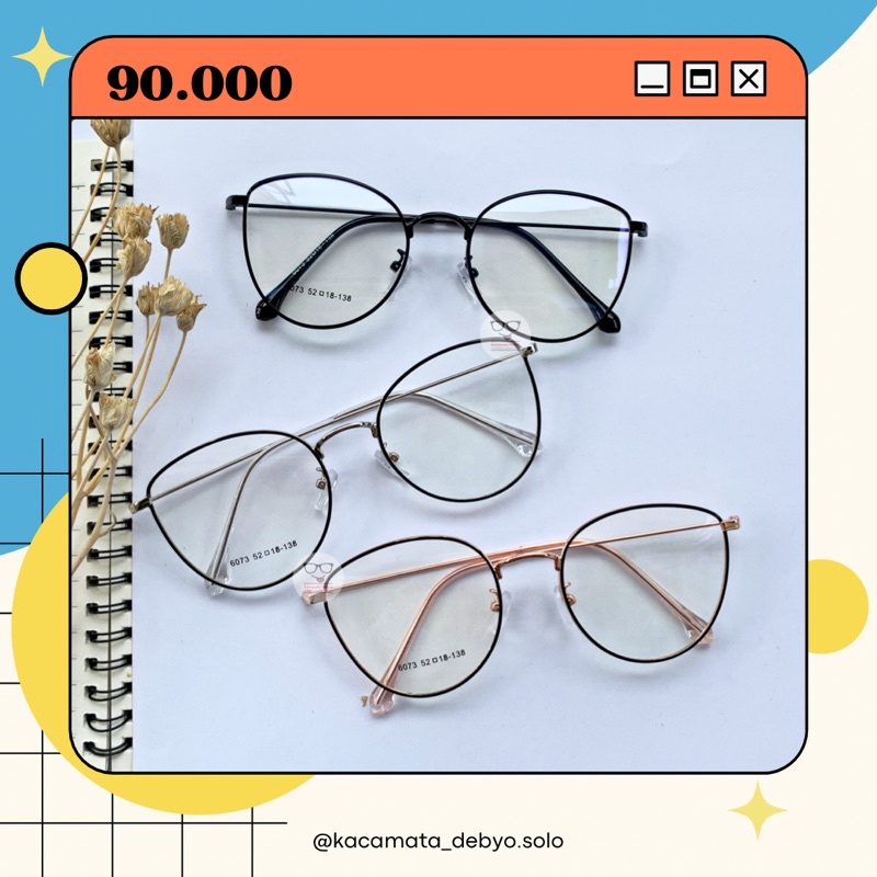Jual Frame Besi Kacamata Wanita/Kacamata Wanita/Ganti Lensa Minus ...